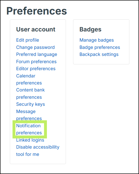 Manage self-enrollment expiry notifications – Saylor Academy Help Center
